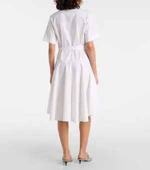 Alexander McQueen Cotton Poplin Shirt Dress