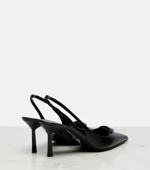 Prada Saffiano Leather Slingback Pumps