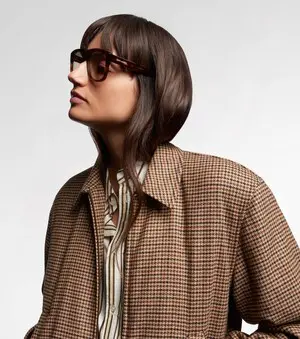 Saint Laurent Sl 558 Square Sunglasses - Brown