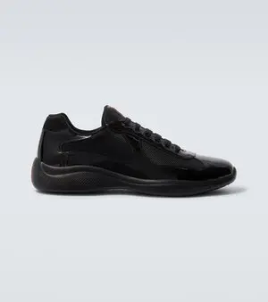 Prada Patent Leather Sneakers - Black