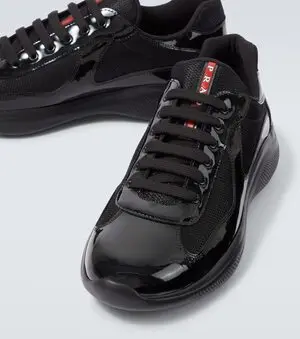 Prada Patent Leather Sneakers - Black