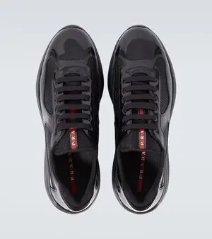 Prada Patent Leather Sneakers - Black