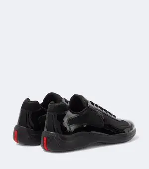 Prada Patent Leather Sneakers - Black