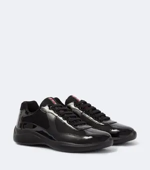 Prada Patent Leather Sneakers - Black