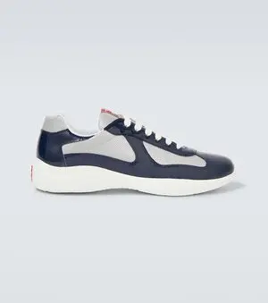 Prada Patent Leather Sneakers - Blue