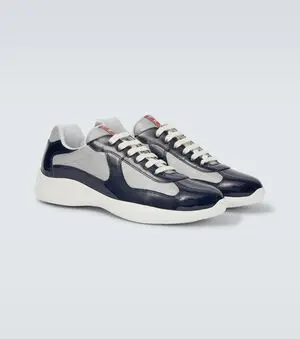 Prada Patent Leather Sneakers - Blue