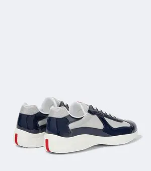 Prada Patent Leather Sneakers - Blue