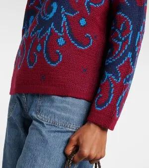 Etro Paisley Wool Jacquard Polo Sweater - Multicoloured