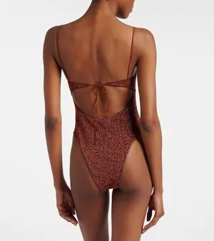 Oseree Lumière One-piece Swimsuit - Brown