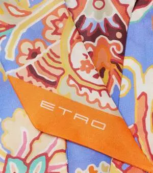 Etro Printed Silk Twill Scarf