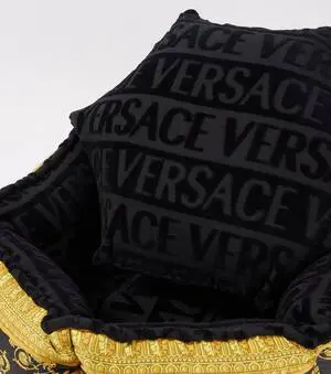 Versace I ? Baroque Small Cotton Dog Bed - Black