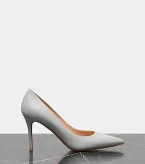 GIANVITO ROSSI 85 Leather Pumps