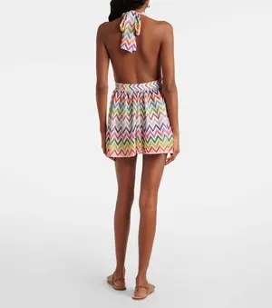 Missoni Zigzag Lamé Romper - Multicoloured