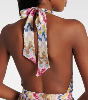 Missoni Zigzag Lamé Romper - Multicoloured