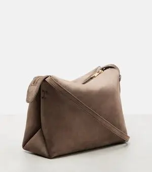Khaite Lina Suede Crossbody Bag - Brown