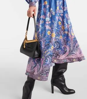Etro Paisley Midi Dress - Blue