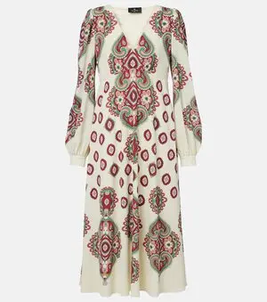 Etro Paisley Print Midi Dress - Multicoloured