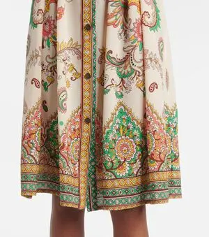 Etro Paisley Midi Dress - Multicoloured