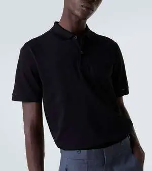Prada Cotton Polo Shirt - Black