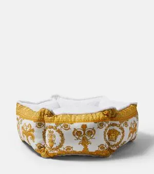 Versace I ♡ Baroque Dog Bed - White