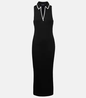 Veronica Beard Darien Cotton-blend Polo Dress - Black