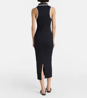 Veronica Beard Darien Cotton-blend Polo Dress - Black