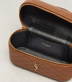 Saint Laurent Gaby Leather Vanity Bag