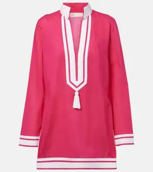 Tory Burch Cotton Voile Tunic - Pink