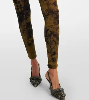 JEAN PAUL GAULTIER Printed Mesh Catsuit - Multicoloured