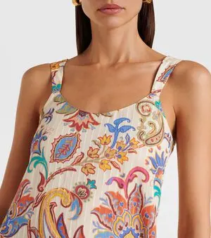 Etro Paisley Cotton Maxi Dress - Multicoloured