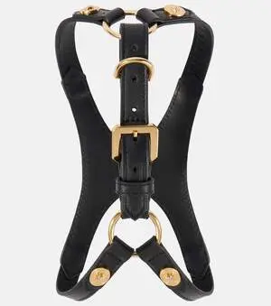 Versace Leather Dog Harness