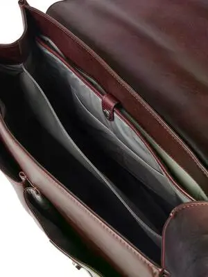 Brunello Cucinelli Double-buckle Leather Briefcase