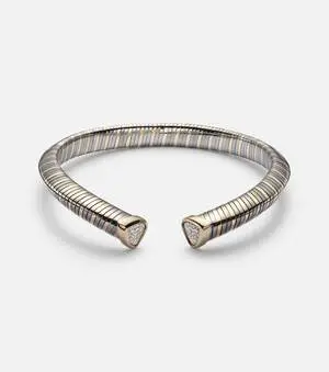 Marina B 18kt And Titanium Necklace With Diamonds - Gold