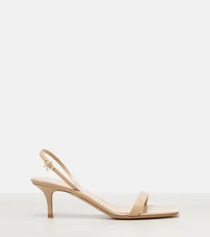 GIANVITO ROSSI Ribbon Patent Leather Sandals