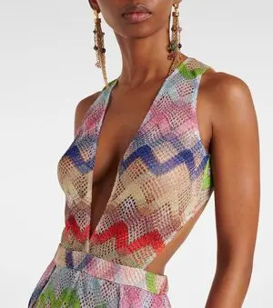 Missoni Zigzag Lamé Jumpsuit - Multicoloured