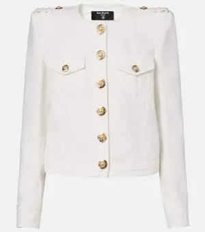 Balmain Cotton Canvas Jacket - White