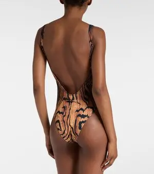 JEAN PAUL GAULTIER Trompe L’oeil One Piece Swimsuit - Multicoloured