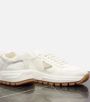 Prada Leather Sneakers - White