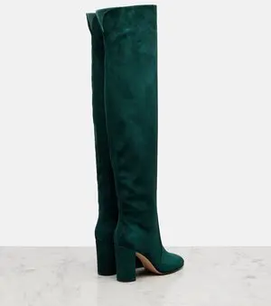 GIANVITO ROSSI Suede Over-the-knee Boots - Green