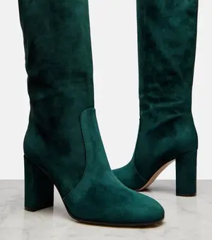 GIANVITO ROSSI Suede Over-the-knee Boots - Green