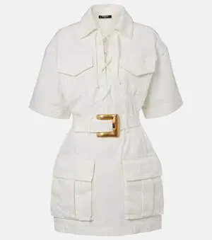 Balmain Belted Cocktail Dresses