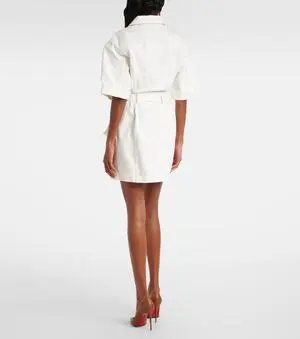 Balmain Cotton Canvas Shirt Dress - White
