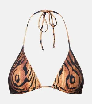 JEAN PAUL GAULTIER Trompe L’oeil Bikini Top - Multicoloured