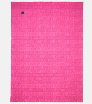 Versace Allover Cotton Terry Beach Towel - Pink
