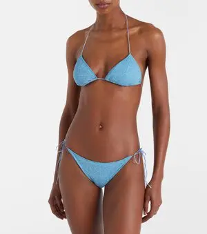 Oseree Lumière Bikini Set With Underwire Cups - Blue