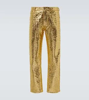 Bottega Veneta Logo Pants For Men