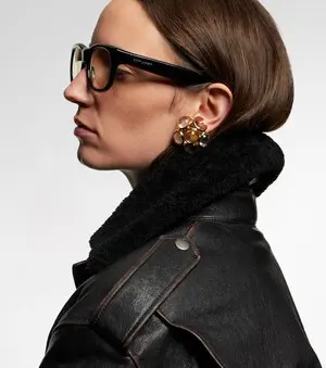 Saint Laurent Square Frame Sunglasses - Black