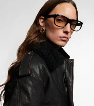 Saint Laurent Square Frame Sunglasses - Black