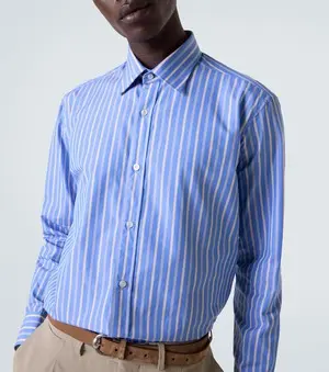 Charvet Striped Cotton Poplin Shirt