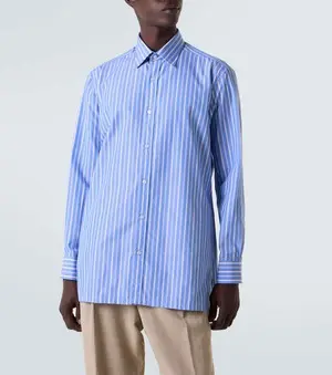 Charvet Striped Cotton Poplin Shirt